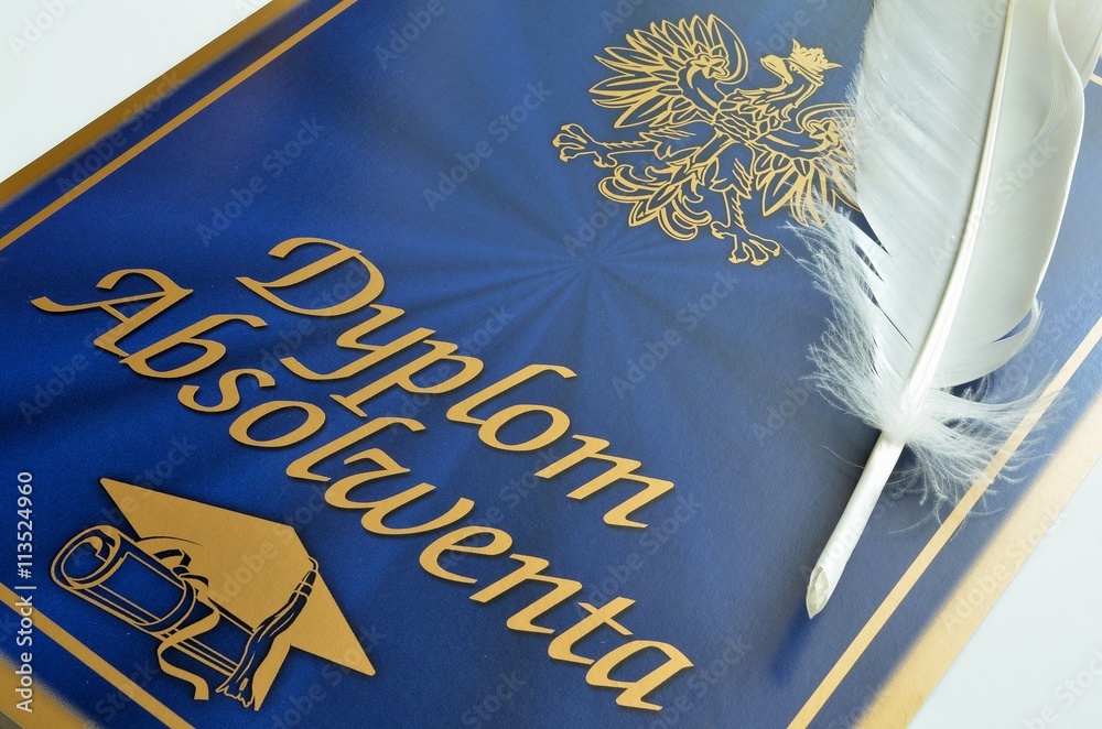 dyplom ukończenia szkoły Stock Photo | Adobe Stock