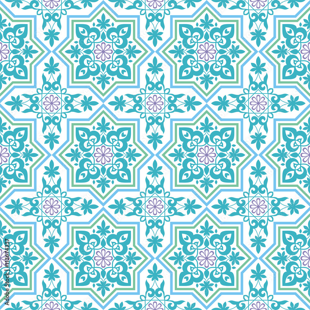 Arabesque. Pattern in Mauritian style. Arab seamless texture. Element ...