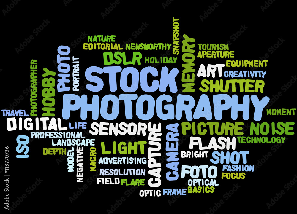 Stock Photography, word cloud concept 2 Stock Illustration | Adobe Stock
