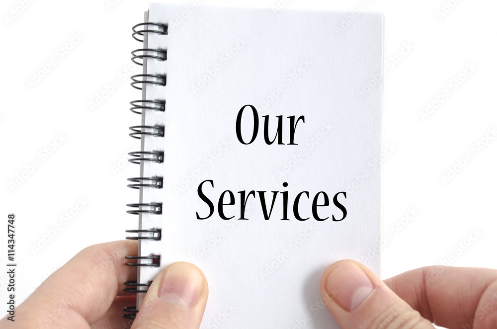 Foto de Stock Our services text concept | Adobe Stock