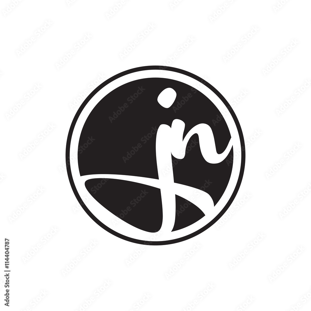 initial letter logo circle with ring Stock Vector | Adobe Stock