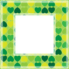 Green Hearts Border Free Stock Photo - Public Domain Pictures