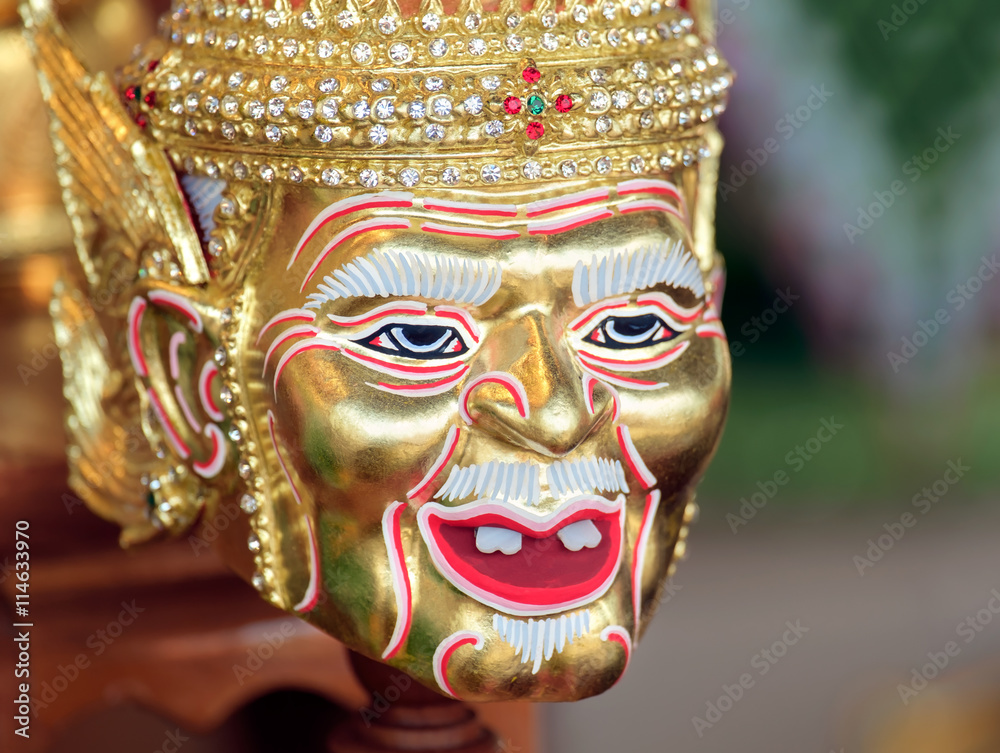 Mask characters of Ramayana / Hua Khon, Mask characters of Ramayana ...