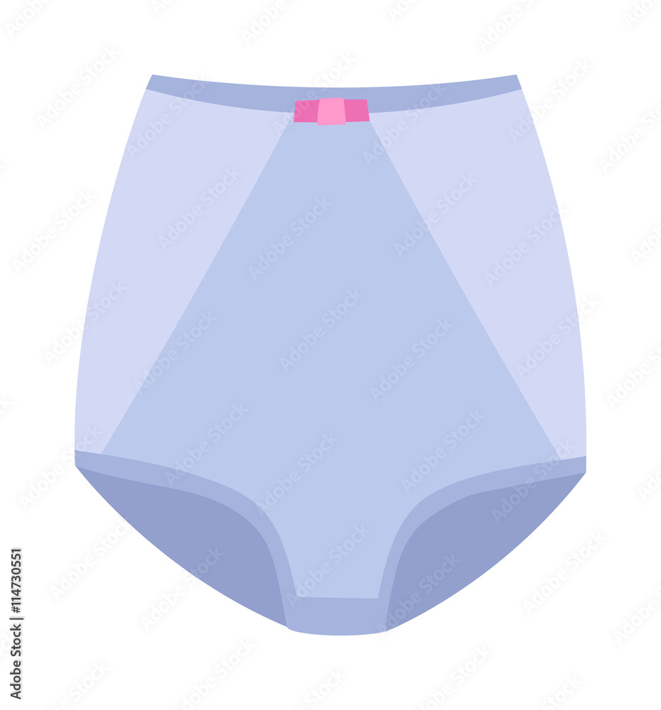 Female panties types control briefs vector icons. Woman underwear ...