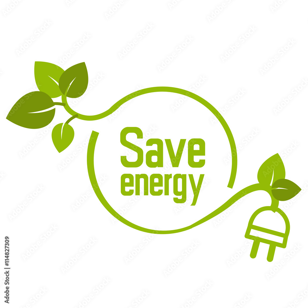 save energy sign logo vector Stock Vector | Adobe Stock