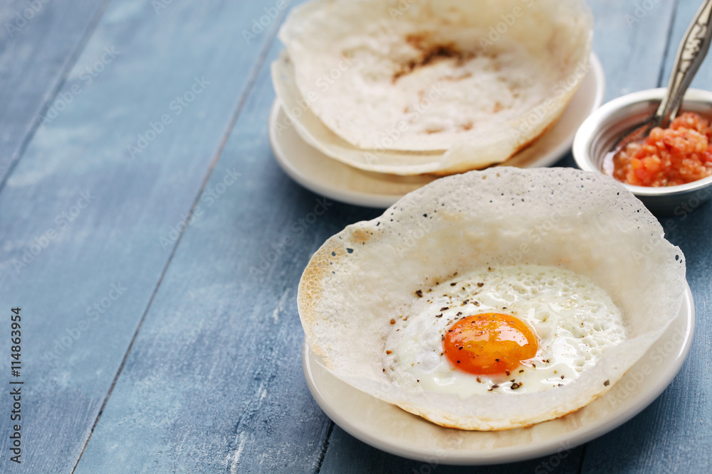 Foto de Stock sri lankan egg hopper, bittara aappa | Adobe Stock