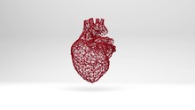 Red Mesh Heart Free Stock Photo - Public Domain Pictures