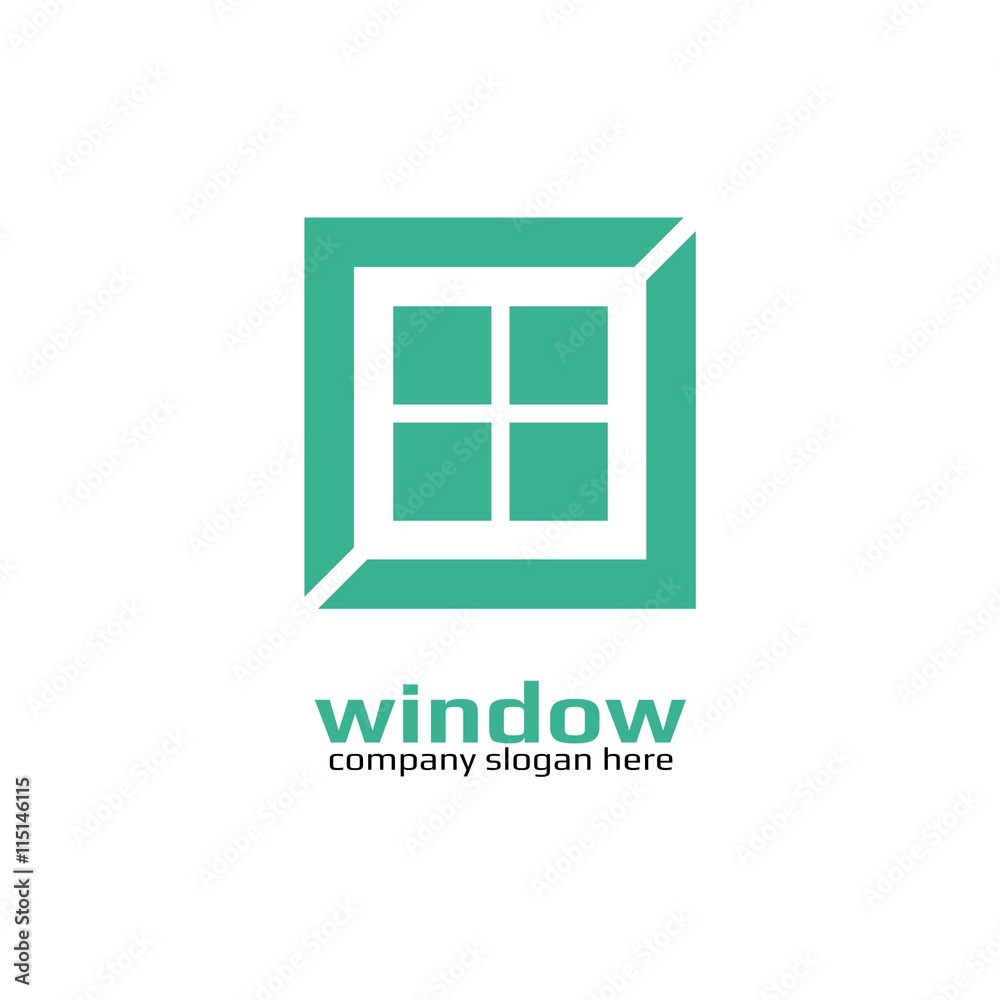 Vector of window icon. Business icon for the company. Logo for Building ...