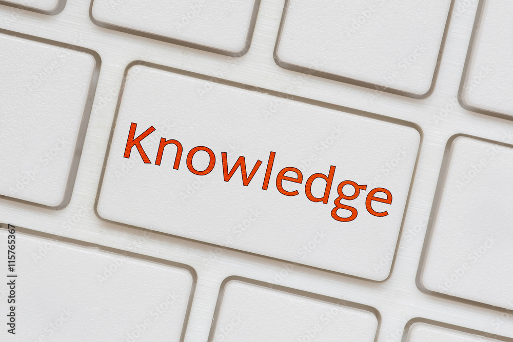 Stock-Foto „Knowledge button on Computer Keyboard“ | Adobe Stock