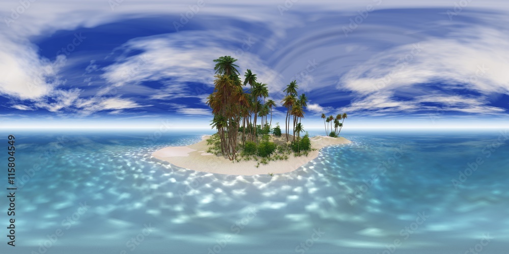 Environment map. HDRI map. Equirectangular projection. Spherical ...