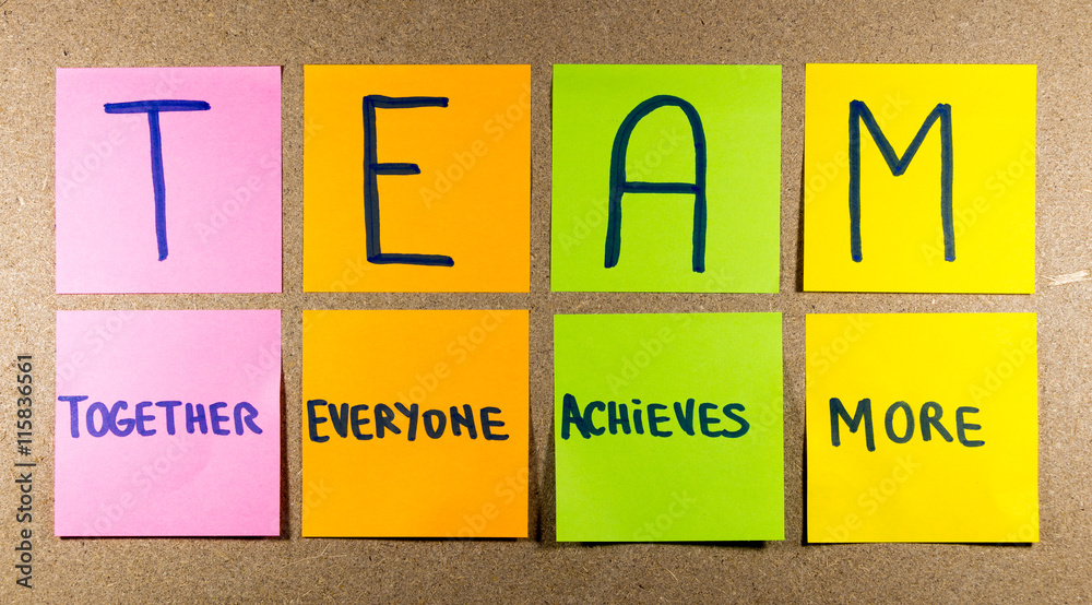 Together Everyone Achieves More (TEAM), business concept acronym ...