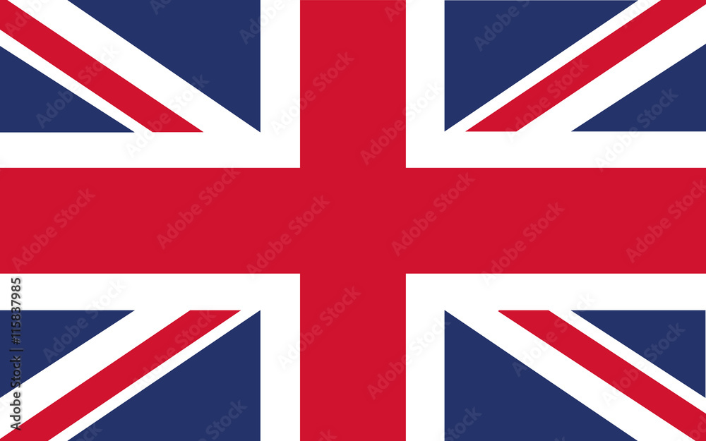 vector image of british flag Stock Vector | Adobe Stock