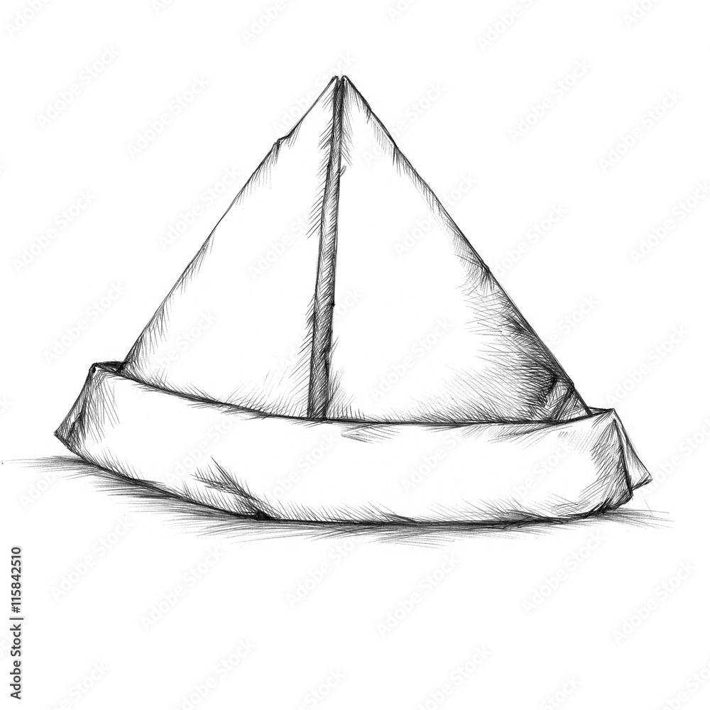 Stock-Illustration „Einfacher Papierhut“ | Adobe Stock