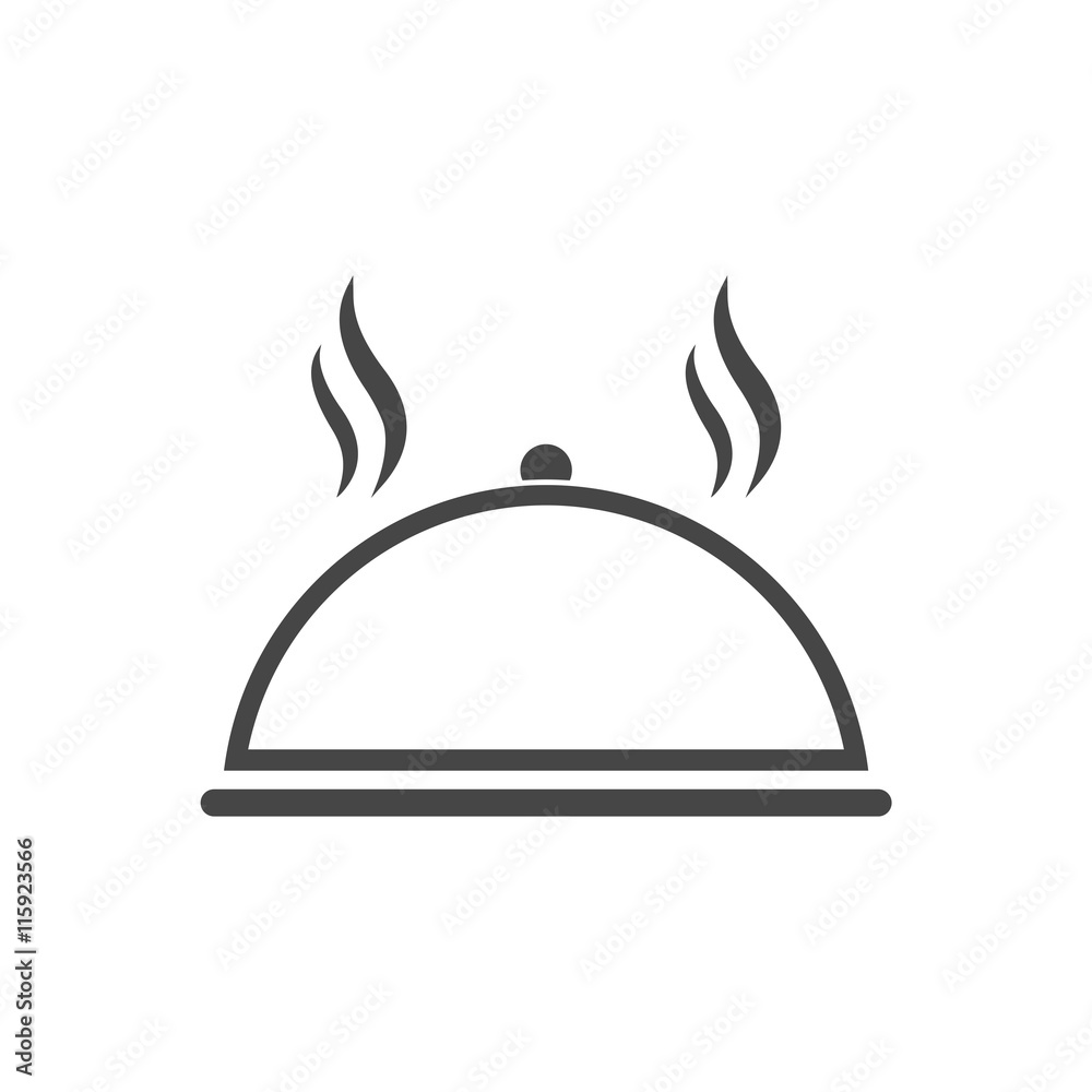 Food cover - vector icon Stock Vector | Adobe Stock
