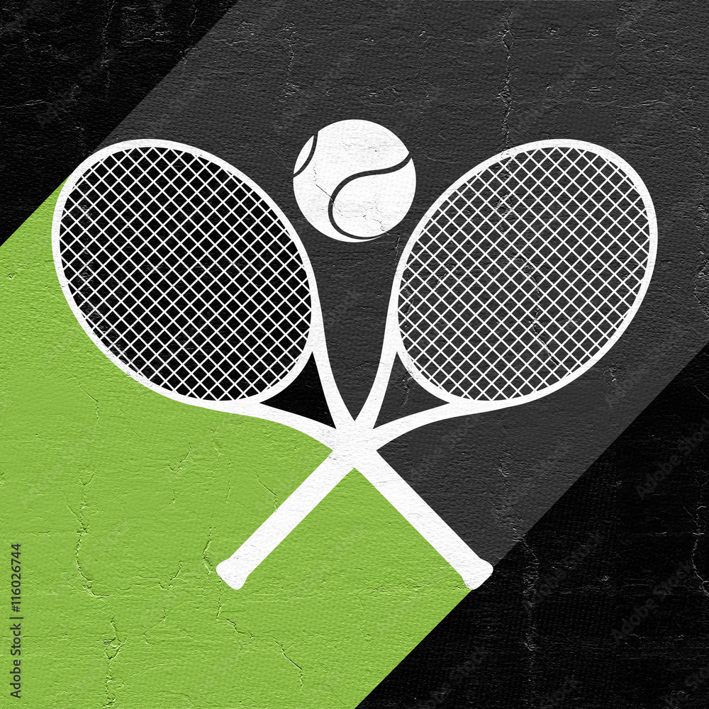 tennis symbol Stock Illustration | Adobe Stock