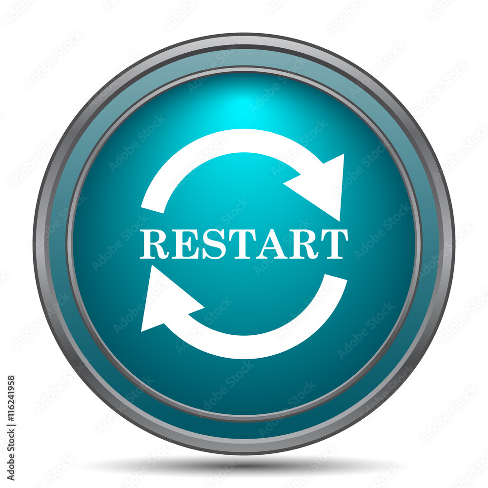 Restart icon Stock Illustration | Adobe Stock