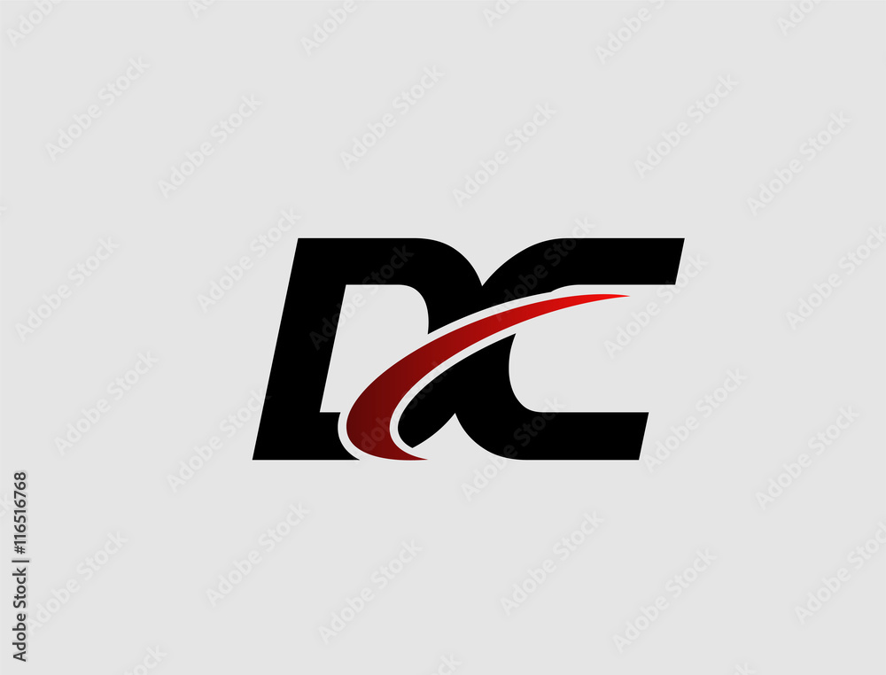 Letter D and C logo vector, dc logo Stock Vector | Adobe Stock