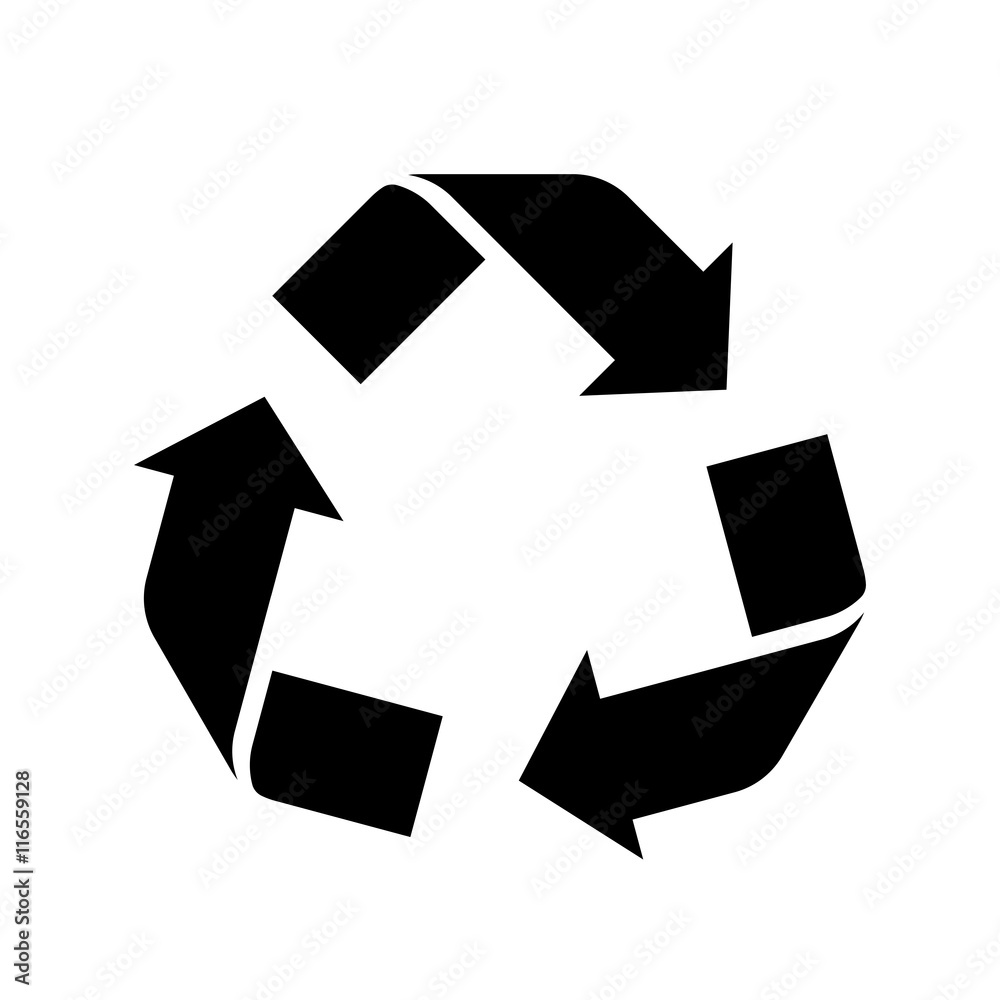 Recycling icon. Symbol for recyclable products or those made of ...