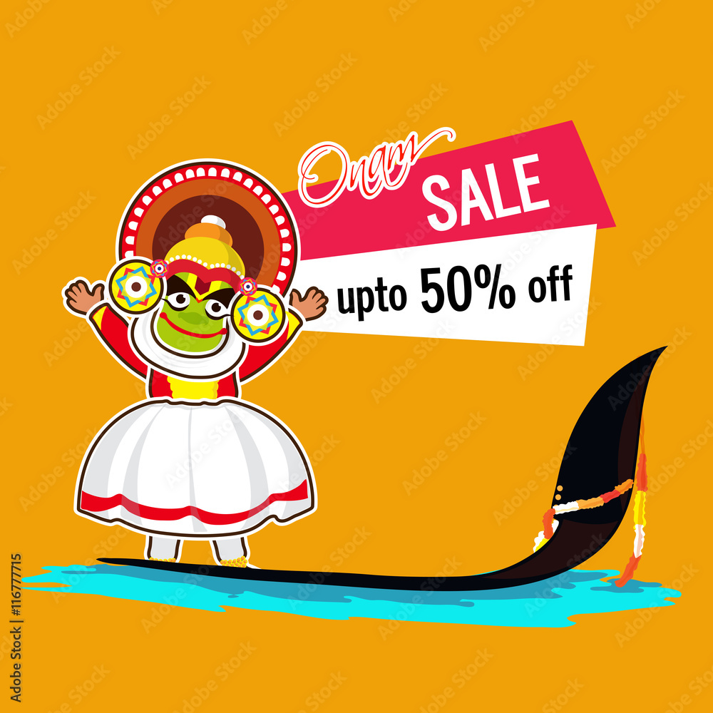 Onam Sale Poster, Banner or Flyer design. Stock Vector | Adobe Stock