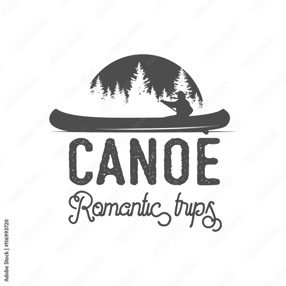 Vettoriale stock di canoel badges, logo, labels and design elements ...