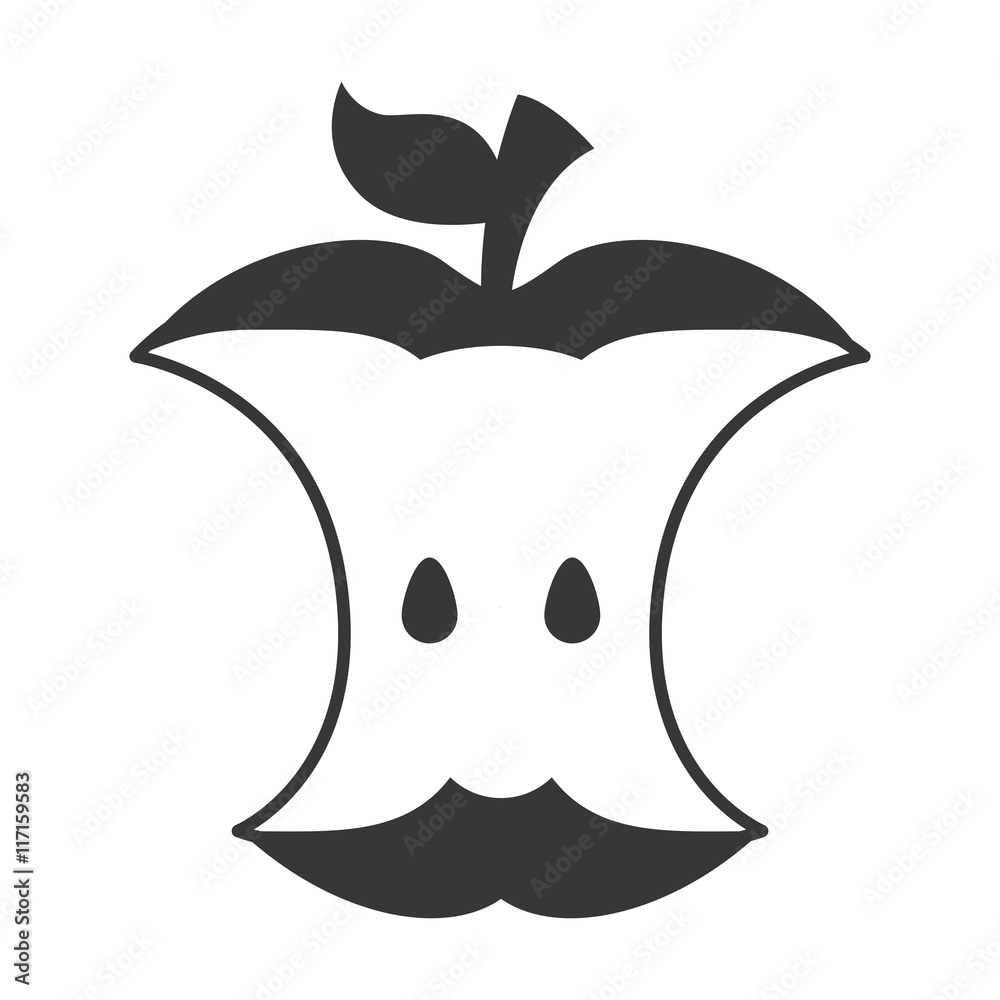 organic garbage recycle fruit icon Stock Vector | Adobe Stock