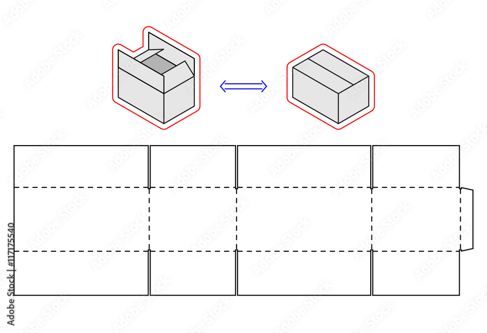 simple square box template