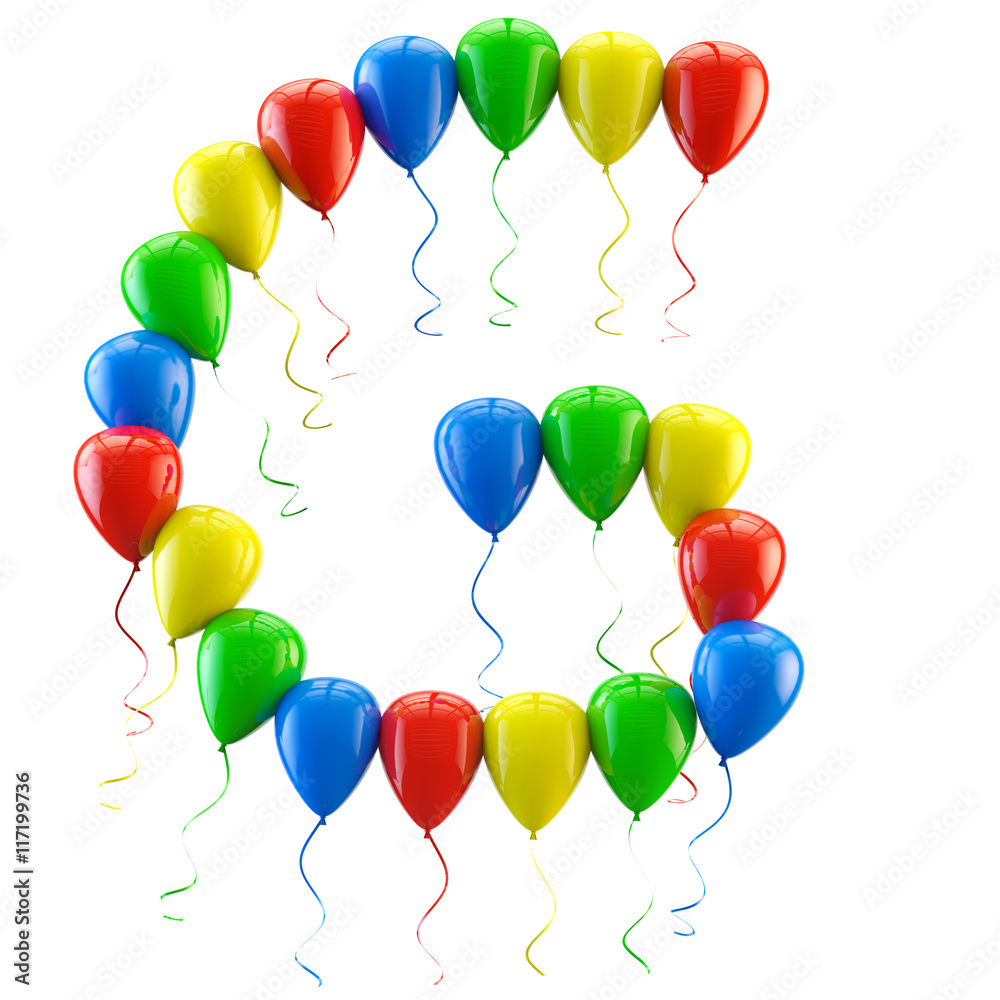 Imagen 3D.Alfabeto con globos,Abecedario infantil para fiestas ...