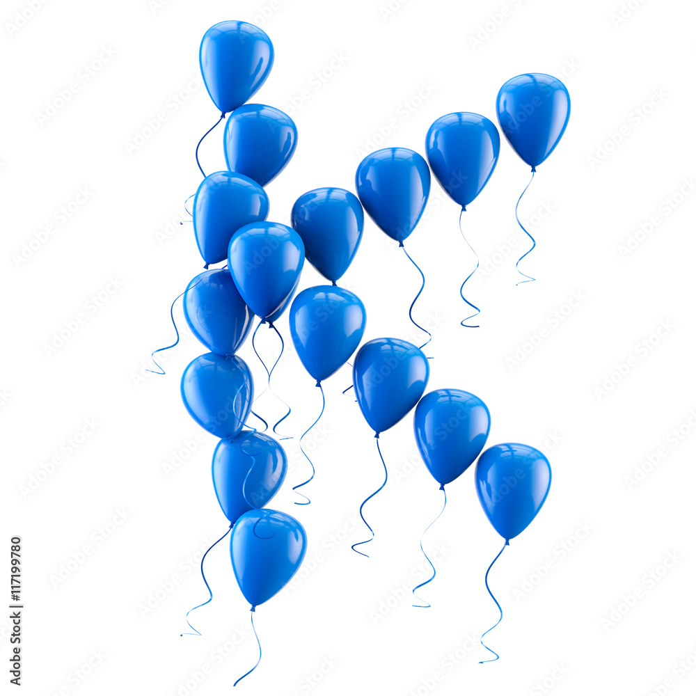 Imagen 3d,Alfabeto divertido con globos.Letras para fiestas y ...
