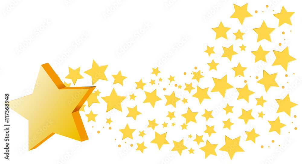Background design with many stars Stock Vector | Adobe Stock