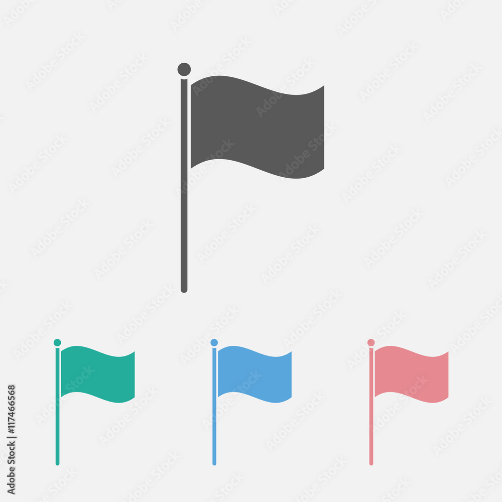 flag icon Stock Vector | Adobe Stock