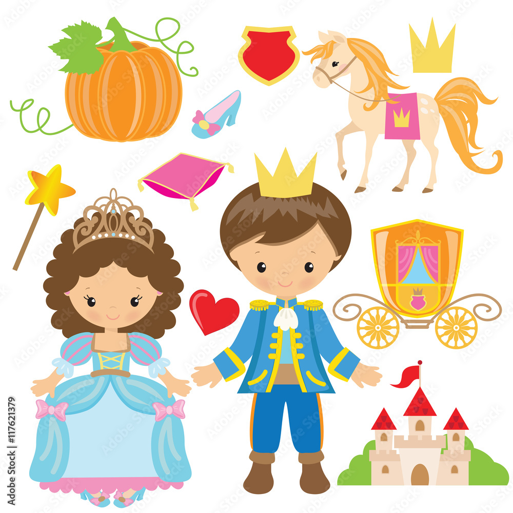 Cinderella vector illustration Stock Vector | Adobe Stock