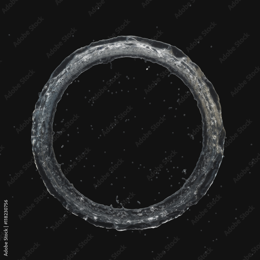 water splash radial Isolated 3d Stock Illustration | Adobe Stock