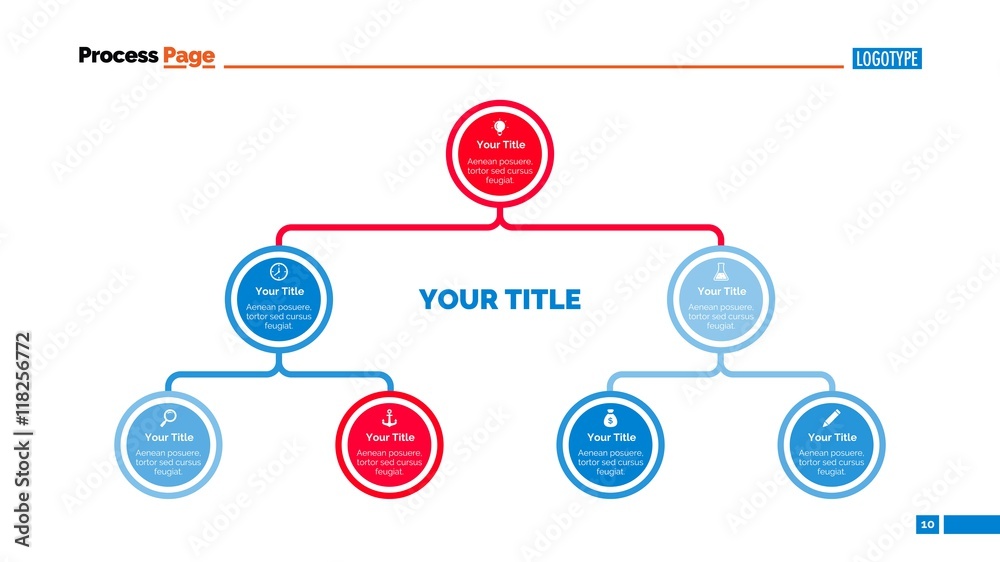 Structure Diagram Slide Template Stock Vector | Adobe Stock