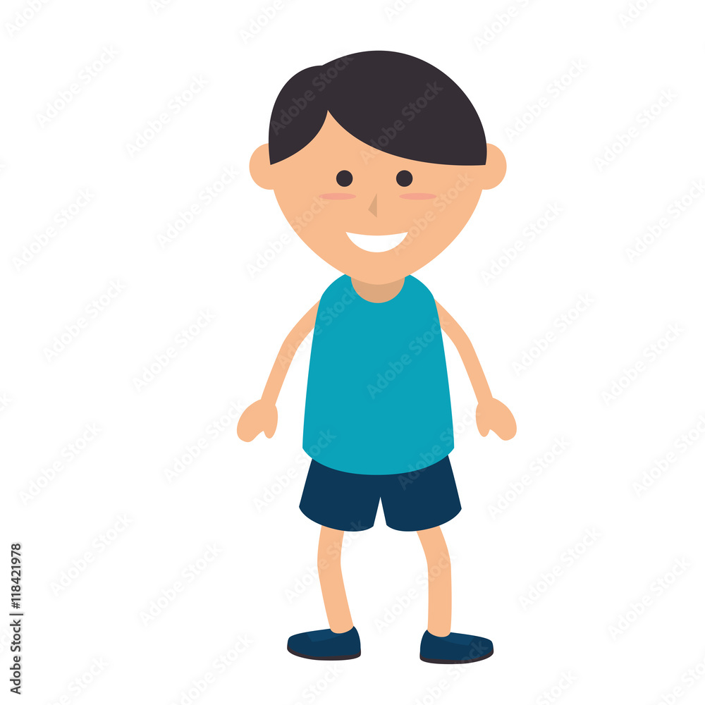boy smiling smile human cartoon male child kid vector illustration ...