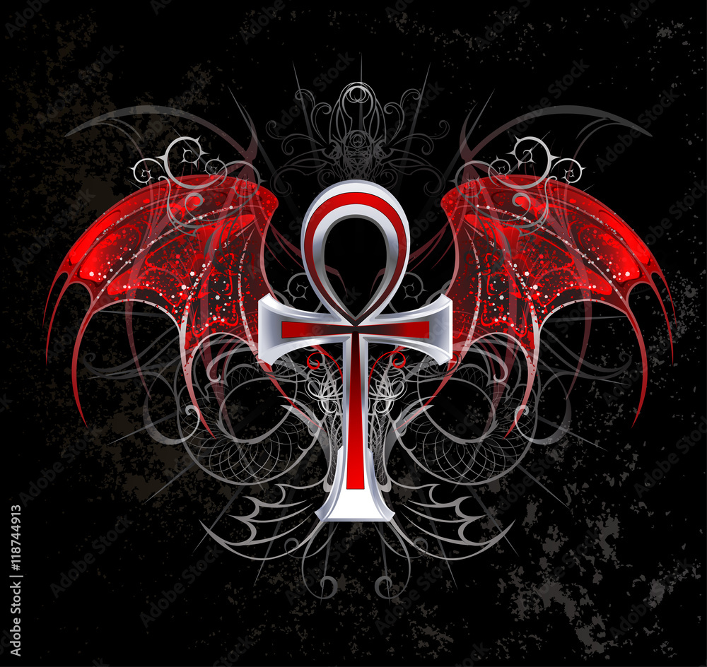 Gothic Ankh Stock Vector | Adobe Stock