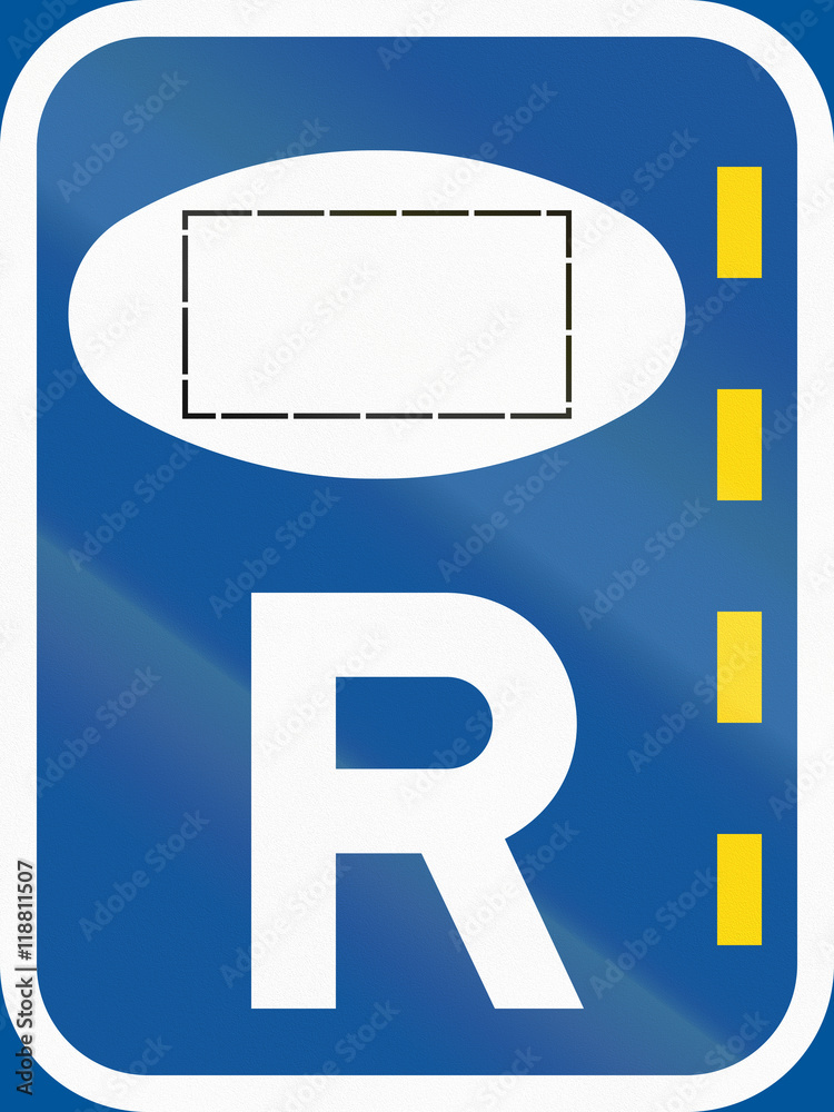 Road sign used in the African country of Botswana - Reserved lane for ...