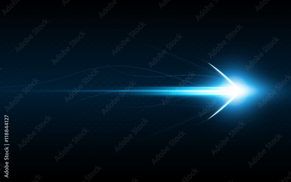 abstract arrow symbol forward speed technology innovation concept Stock ...
