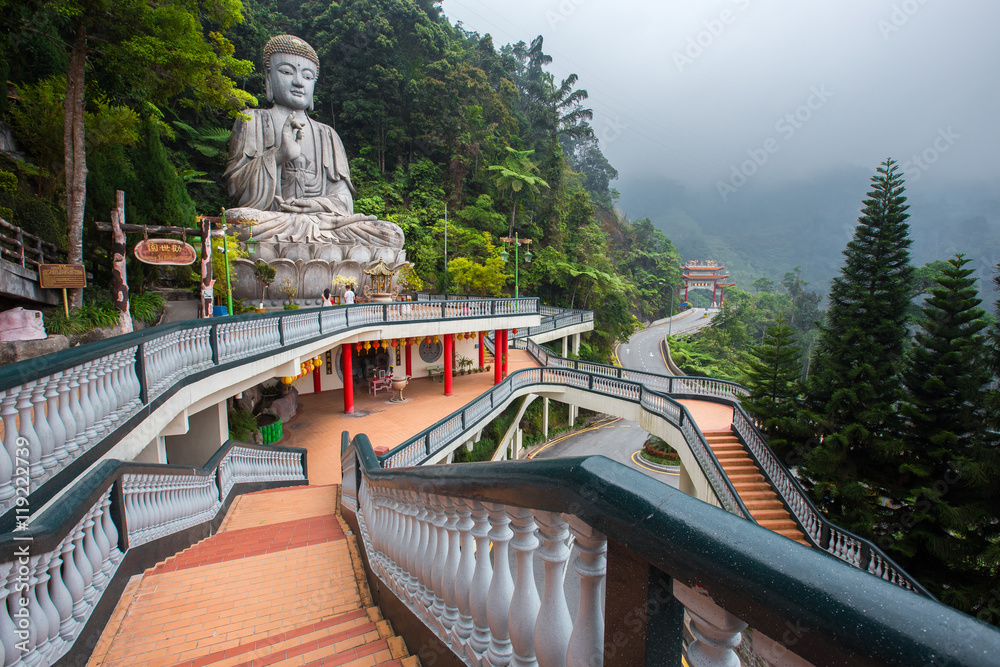 Genting Highlands, Malaysia - AUGUST 19, 2016: Large stone Buddha ...