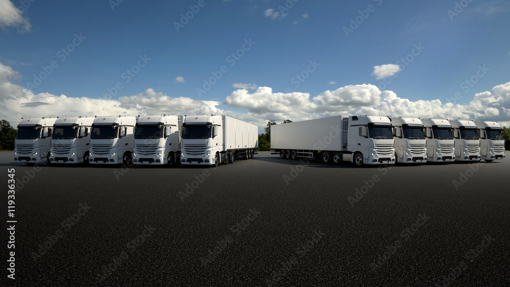 Foto de Stock Lorry Fleet | Adobe Stock