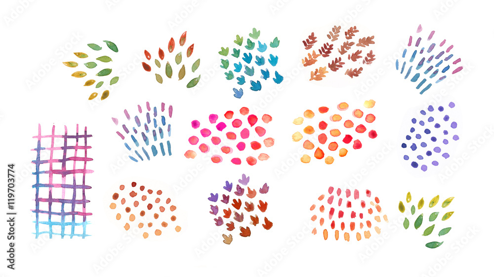 watercolor hand painting pattern abstract illustration Stock Photo ...