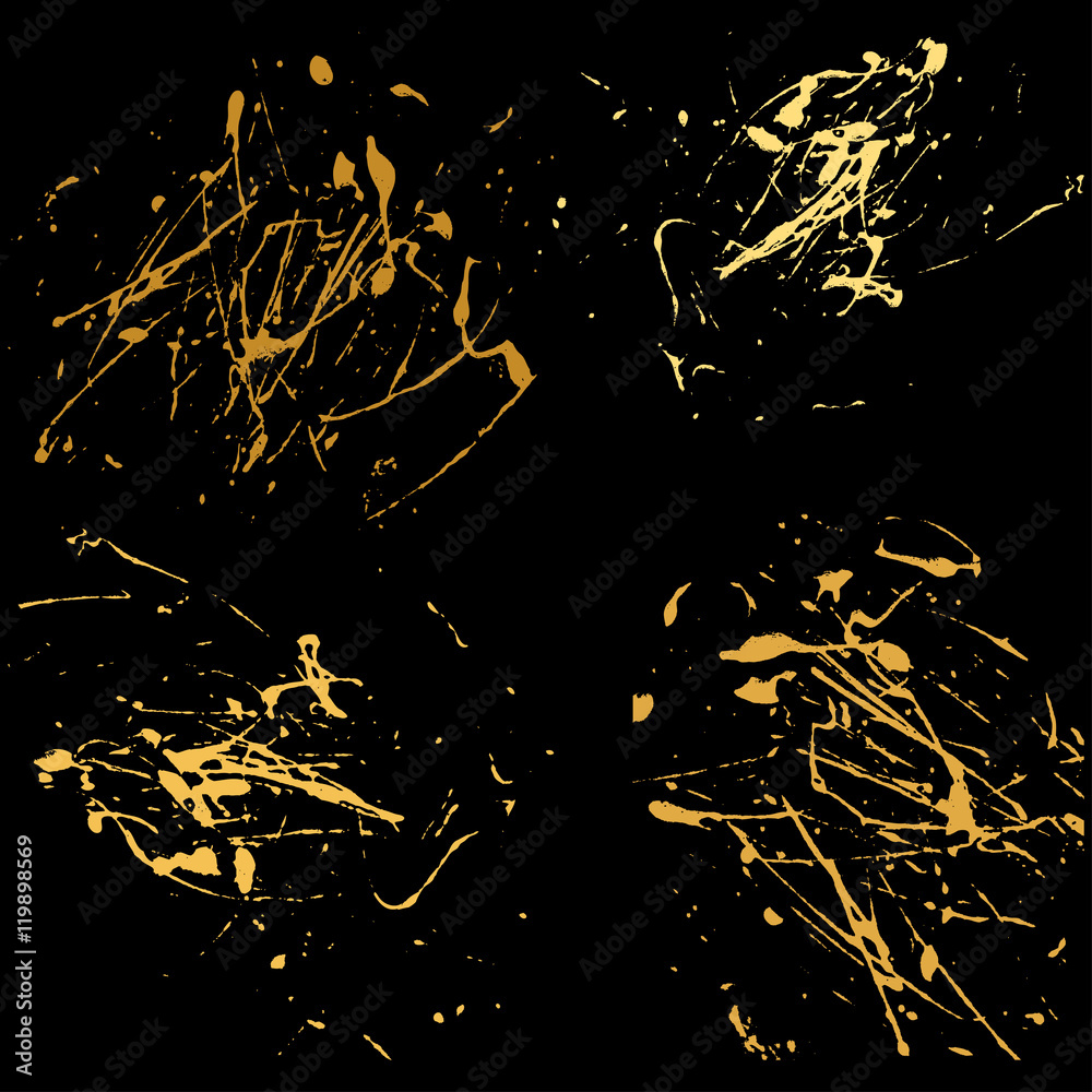 Paint Splash Black Background