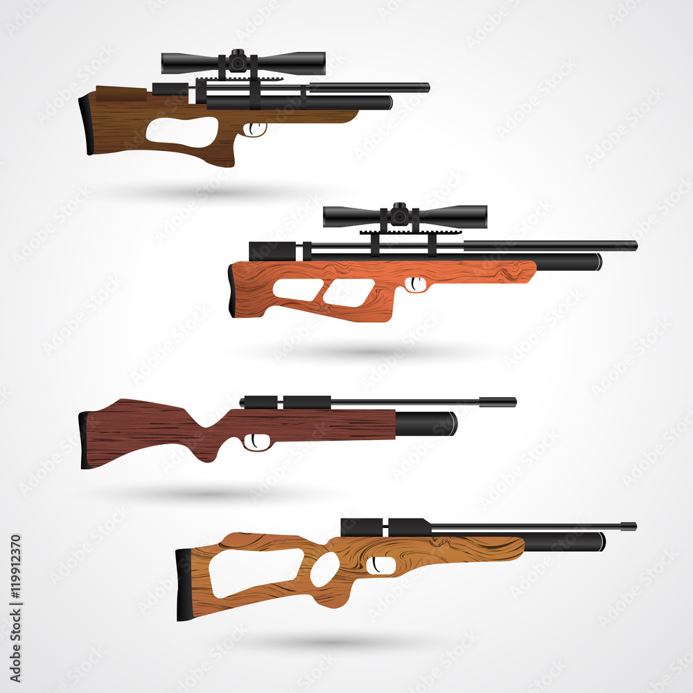 PCP compressed air hunting rifle. Airguns carbine. Pneumatic. Air rifle ...