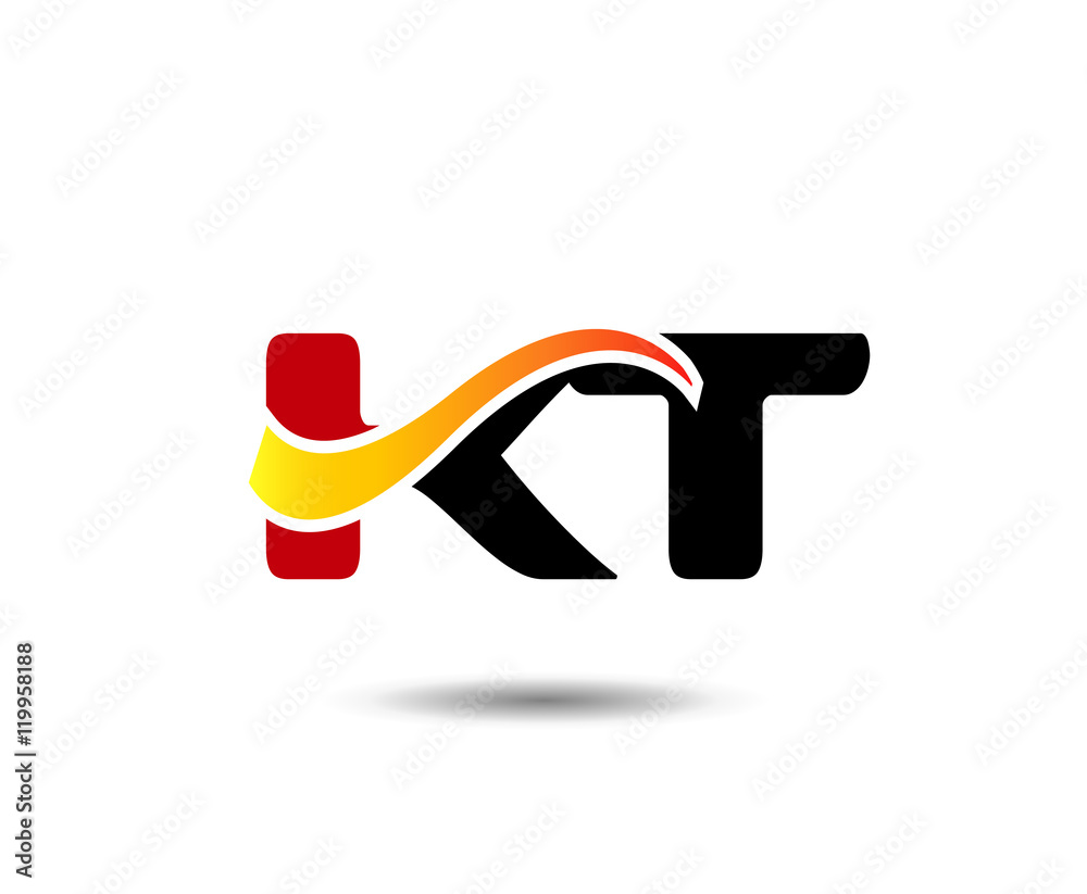 Letter KT Logo Stock Vector | Adobe Stock
