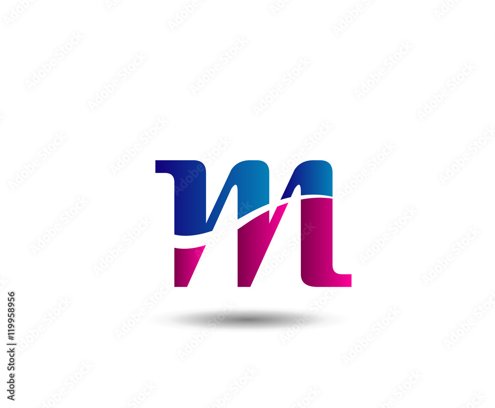 Letter m logo icon design template elements. Vector color sign Stock ...