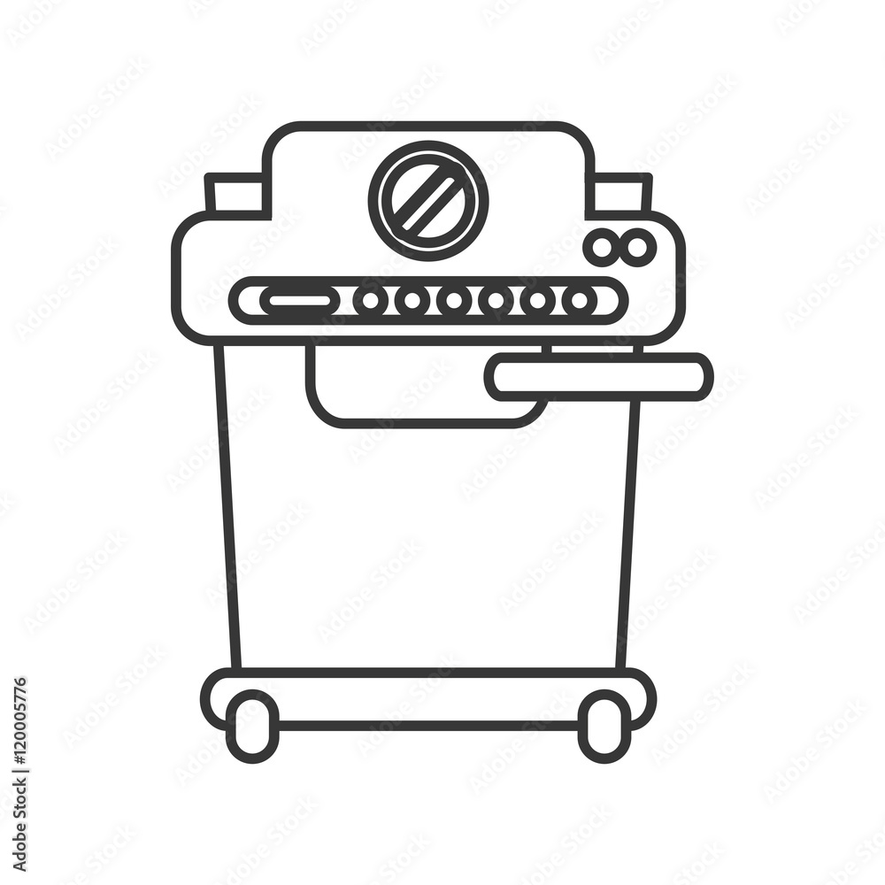 coffee machine shop drink beverage restaurant icon. Flat and isolated ...