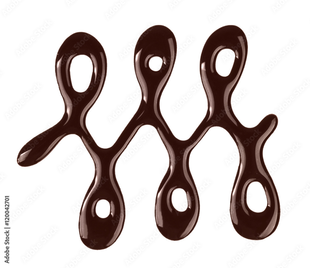 Drawn chocolate symbol on white background Stock Photo | Adobe Stock