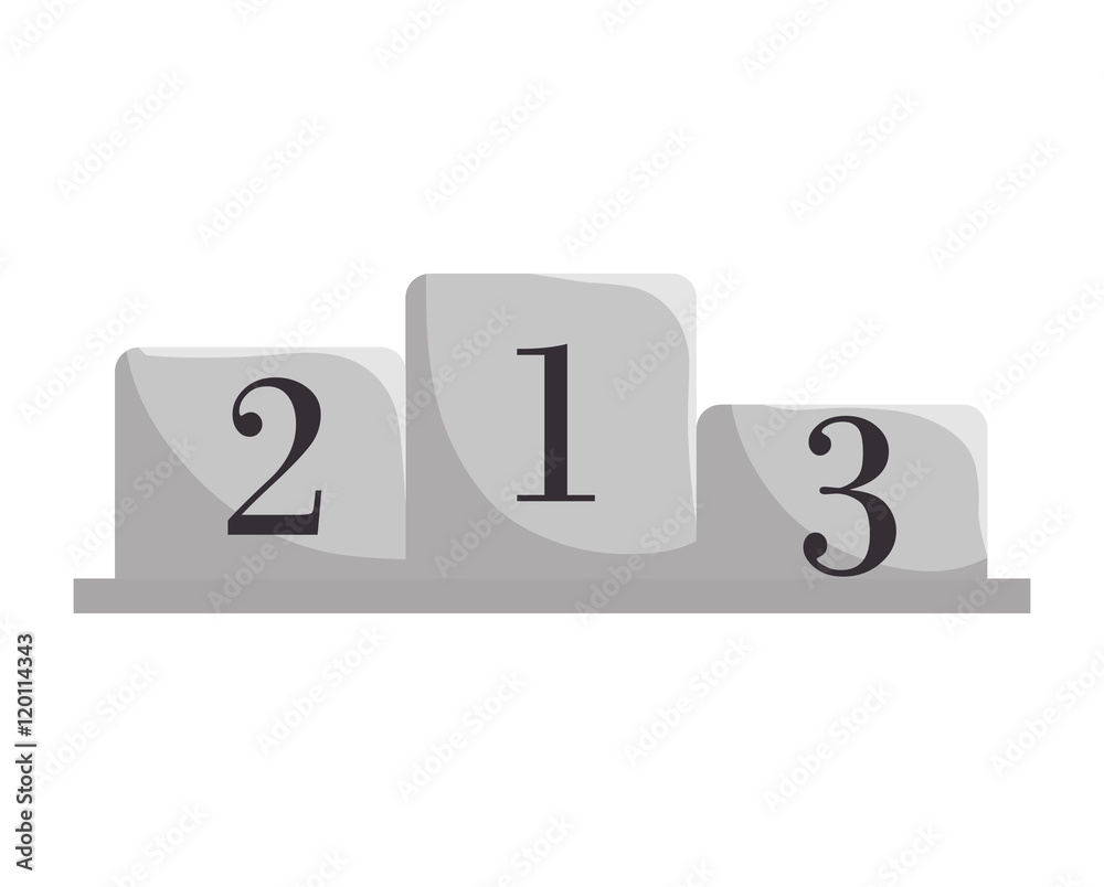 championship winners pedestal podium position numbers places. vector ...