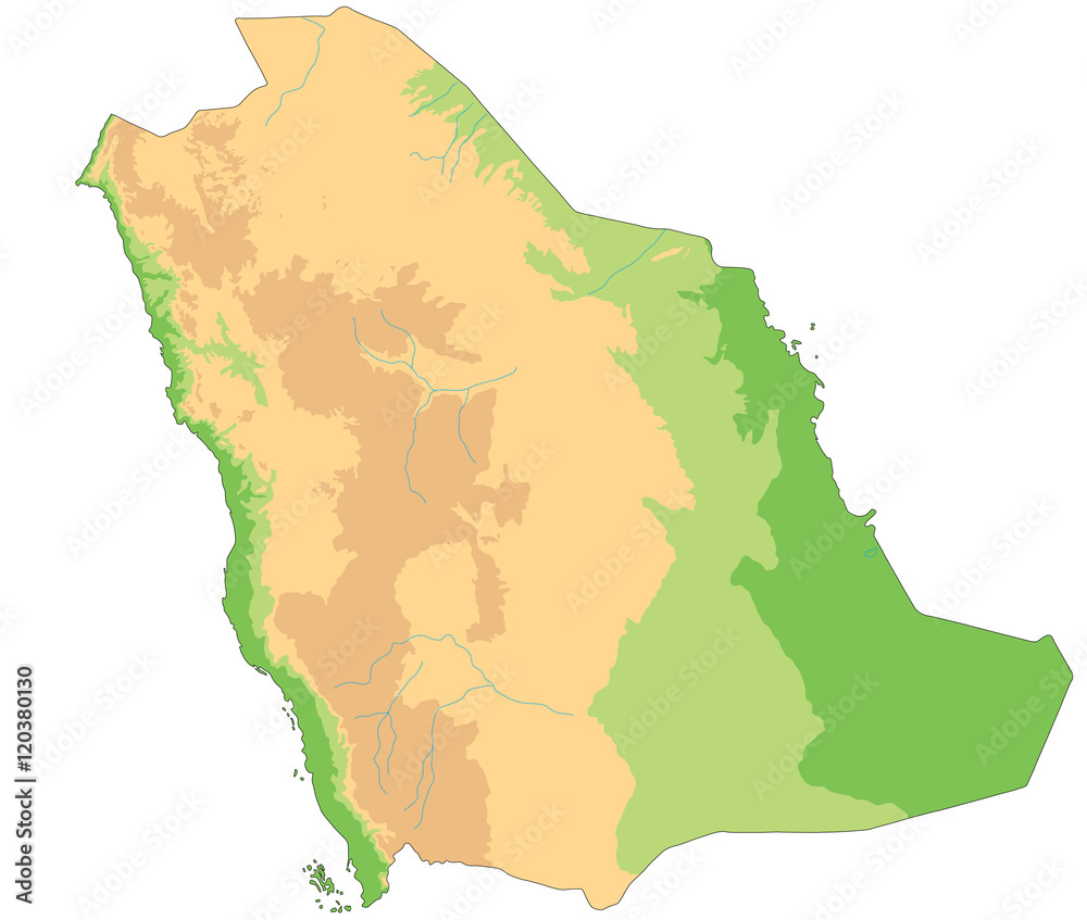 Saudi Arabia map against white background Stock Vector | Adobe Stock