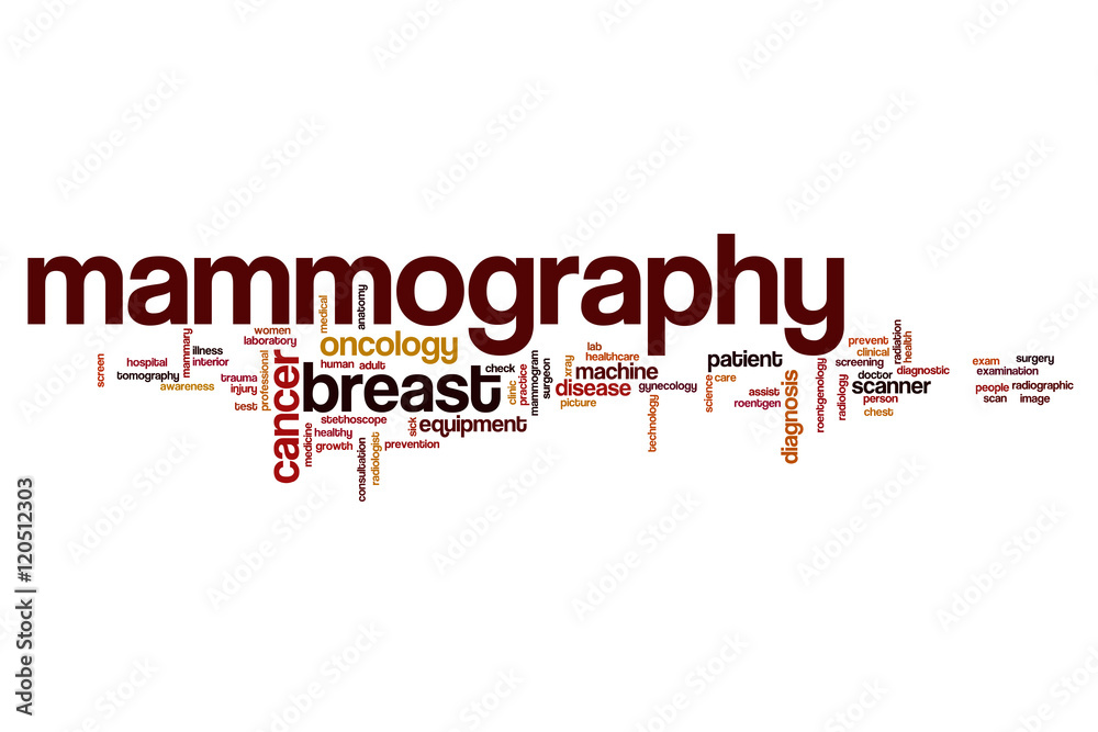 Mammography word cloud Stock Illustration | Adobe Stock