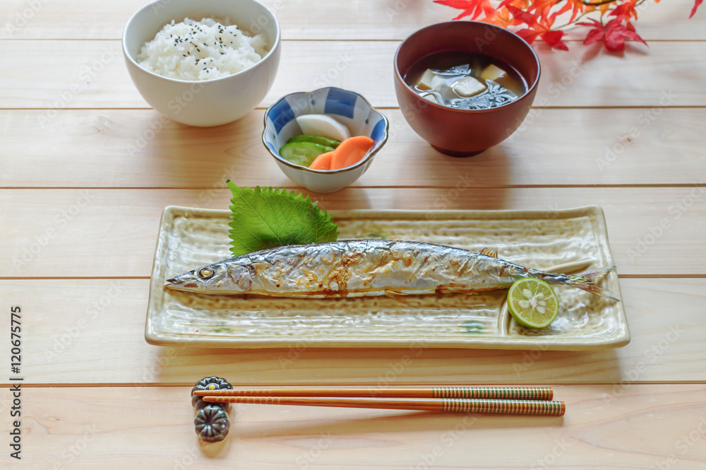 Sanma Shioyaki (Salt-Grilled Pacific Saury)is one of the most well ...